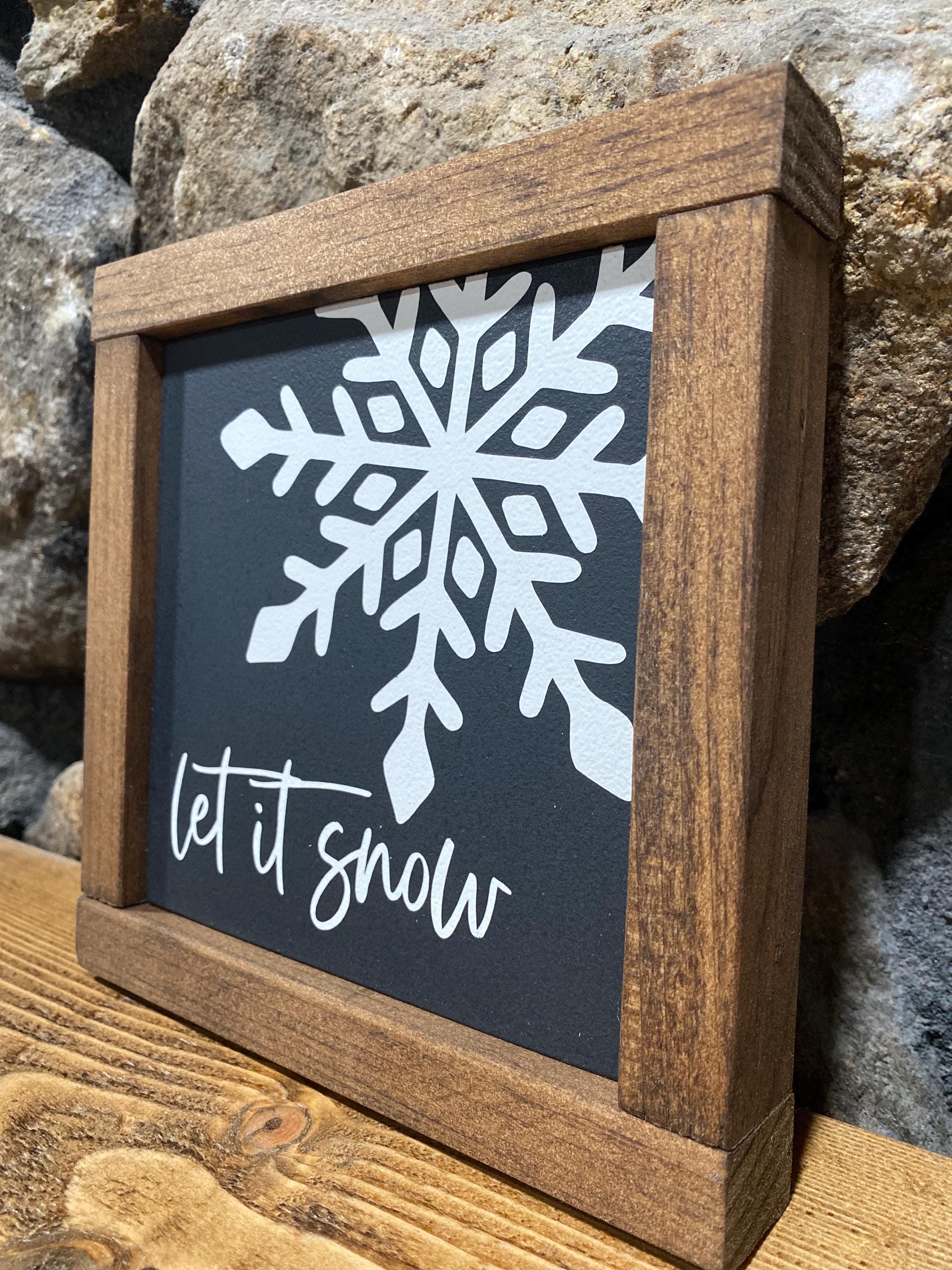 Let It Snow / Snowflake / Winter Home Decor / Christmas Decor - Etsy