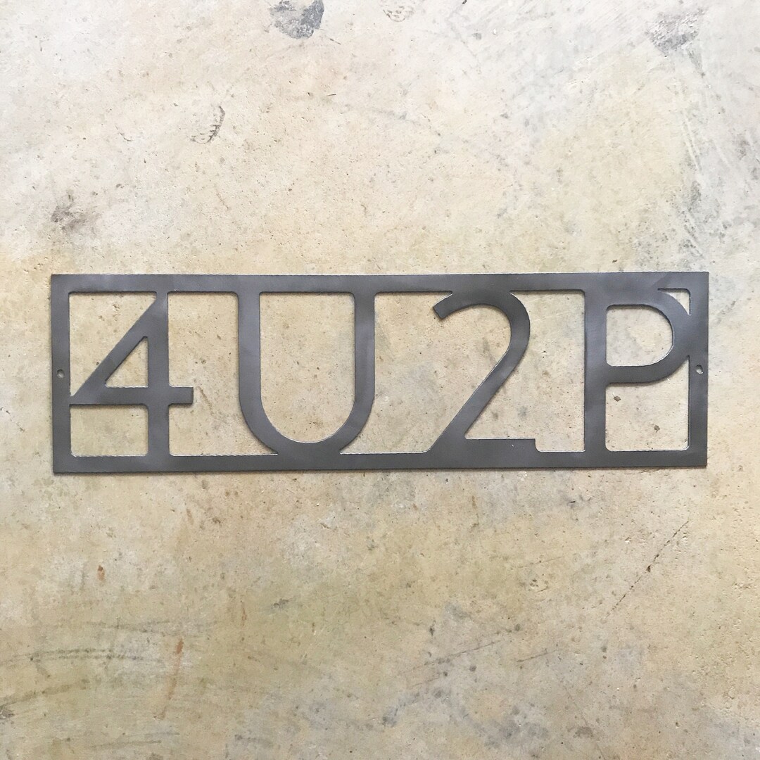 Modern Bathroom Door Sign 4U2P Metal Sign Bathroom Door - Etsy