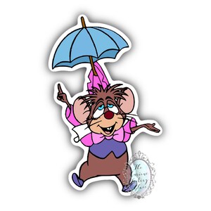 Sweet Dormouse Character From Alice in Wonderland Sticker/decal 3.25 T ...