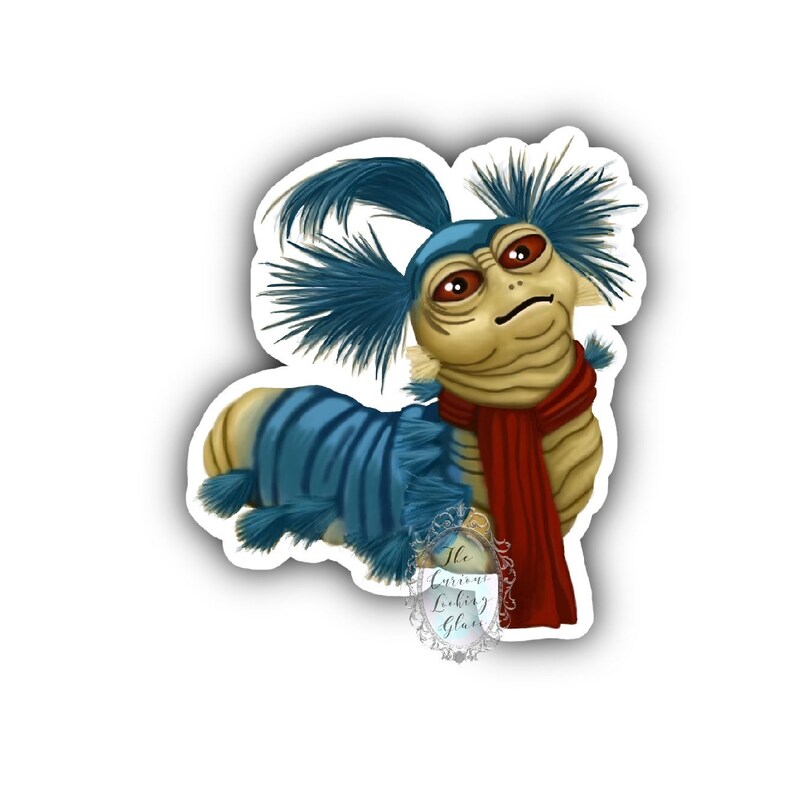 80s Labyrinth Worm Character Sticker/ Decal - Etsy