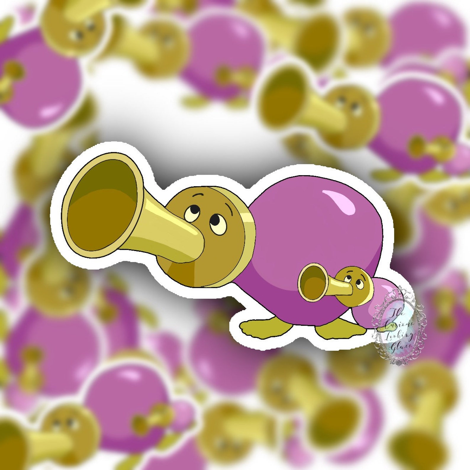Alice in Wonderland Horn Duck and Duckling Sticker / Decal 2 - Etsy UK