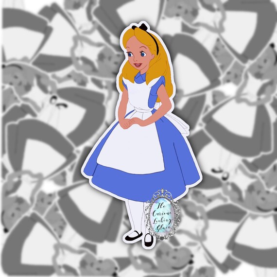 Alice in Wonderland Simply Alice Sticker/ Decal | Etsy