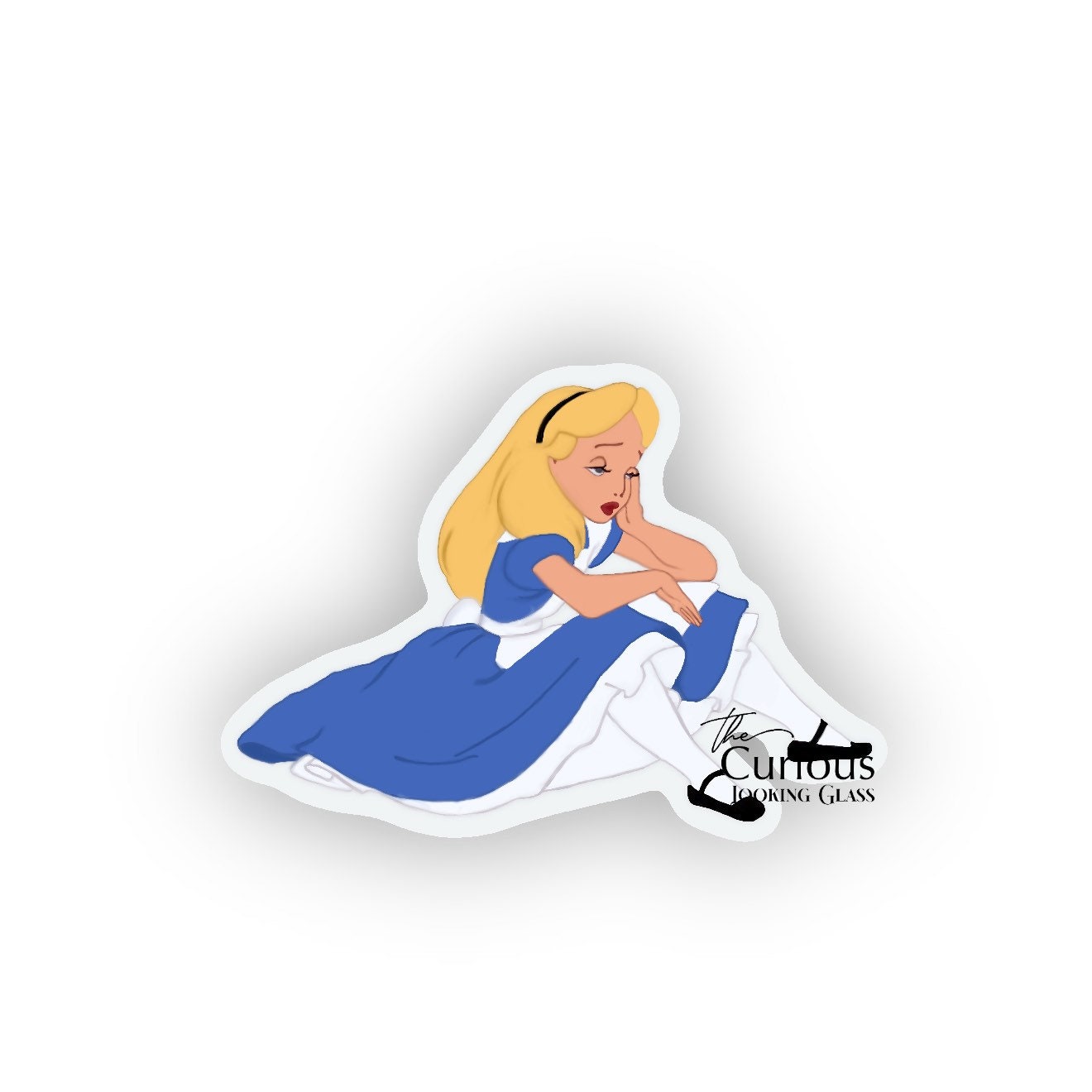 Alice in Wonderland Alice Upset Bored Miserable Sticker Decal - Etsy