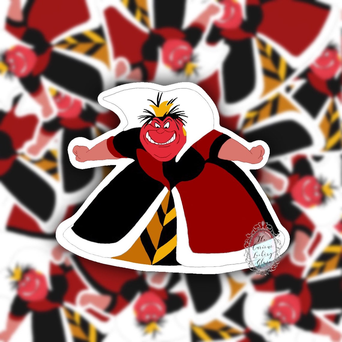 Alice in Wonderlands Angry Red Queen Queen of Hearts - Etsy