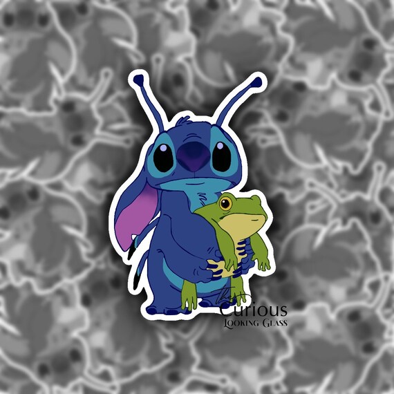 Lilo and Stitch With Frog Sticker Decal 3 T X 2 W - Etsy