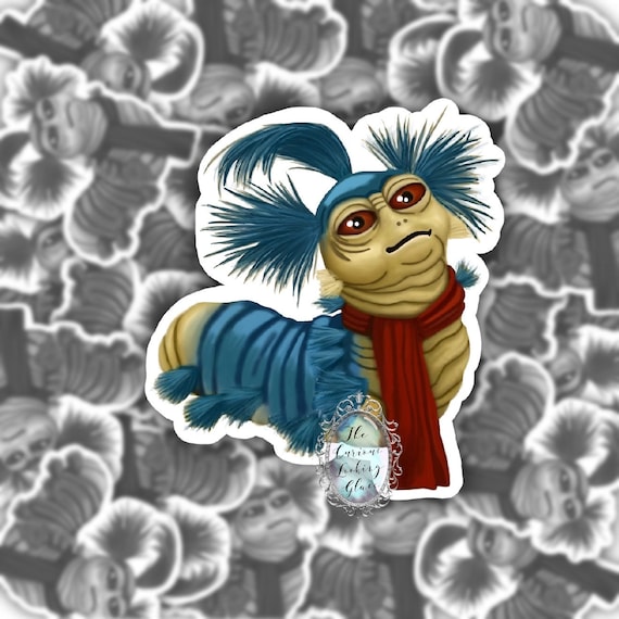 80s Labyrinth Worm Character Sticker/ Decal - Etsy