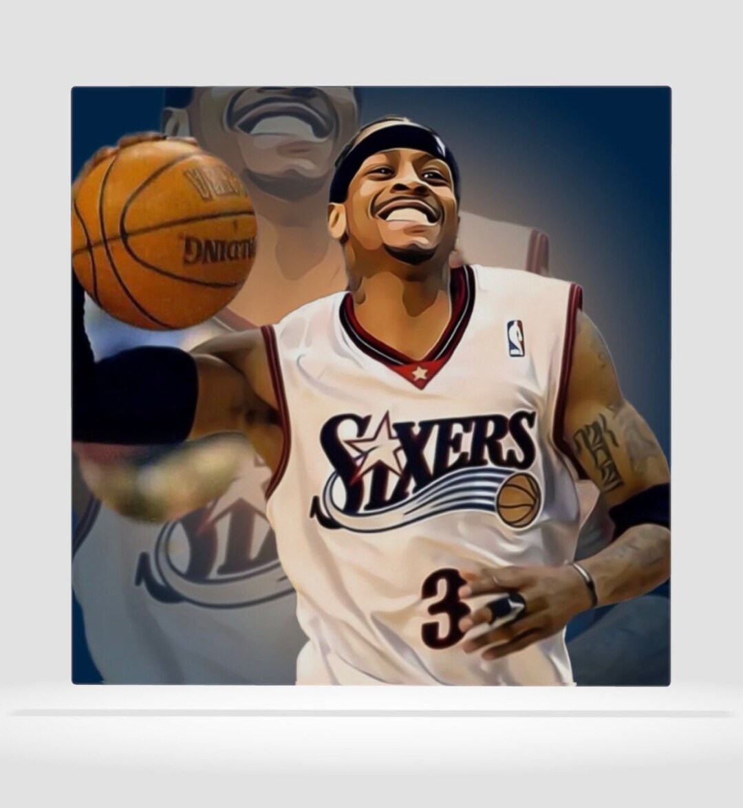 The Legend Iverson 76ers Philadelphia- HD Canvas Print or Photo Poster ...