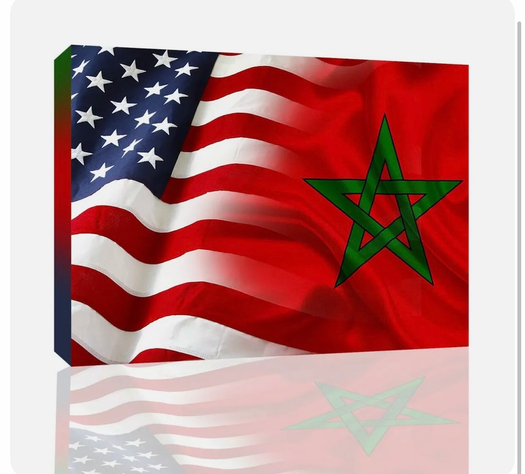 Moroccan Flag/ Moorish Descendant Flag / Morocco/ Canvas Art/ Poster ...