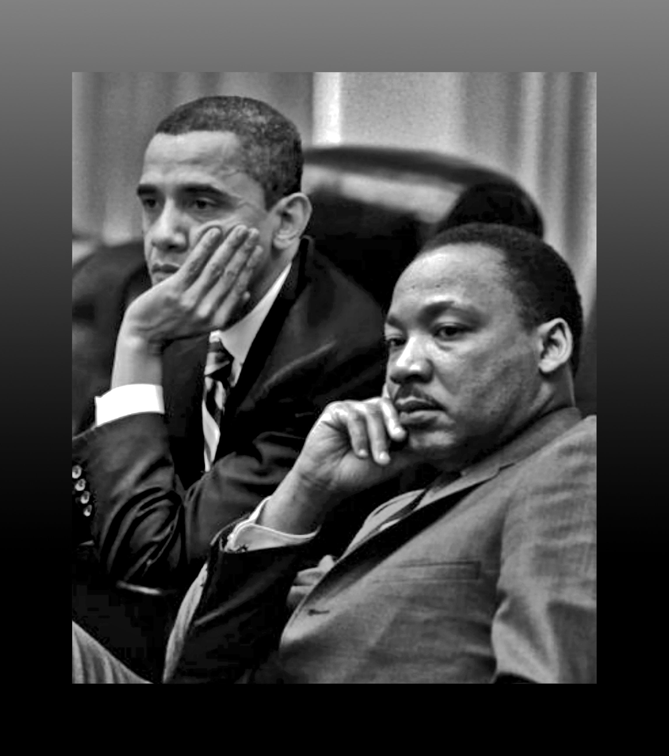 Martin Luther King Junior and Barak Obama/mlk / the Thinkers/ Any Size ...