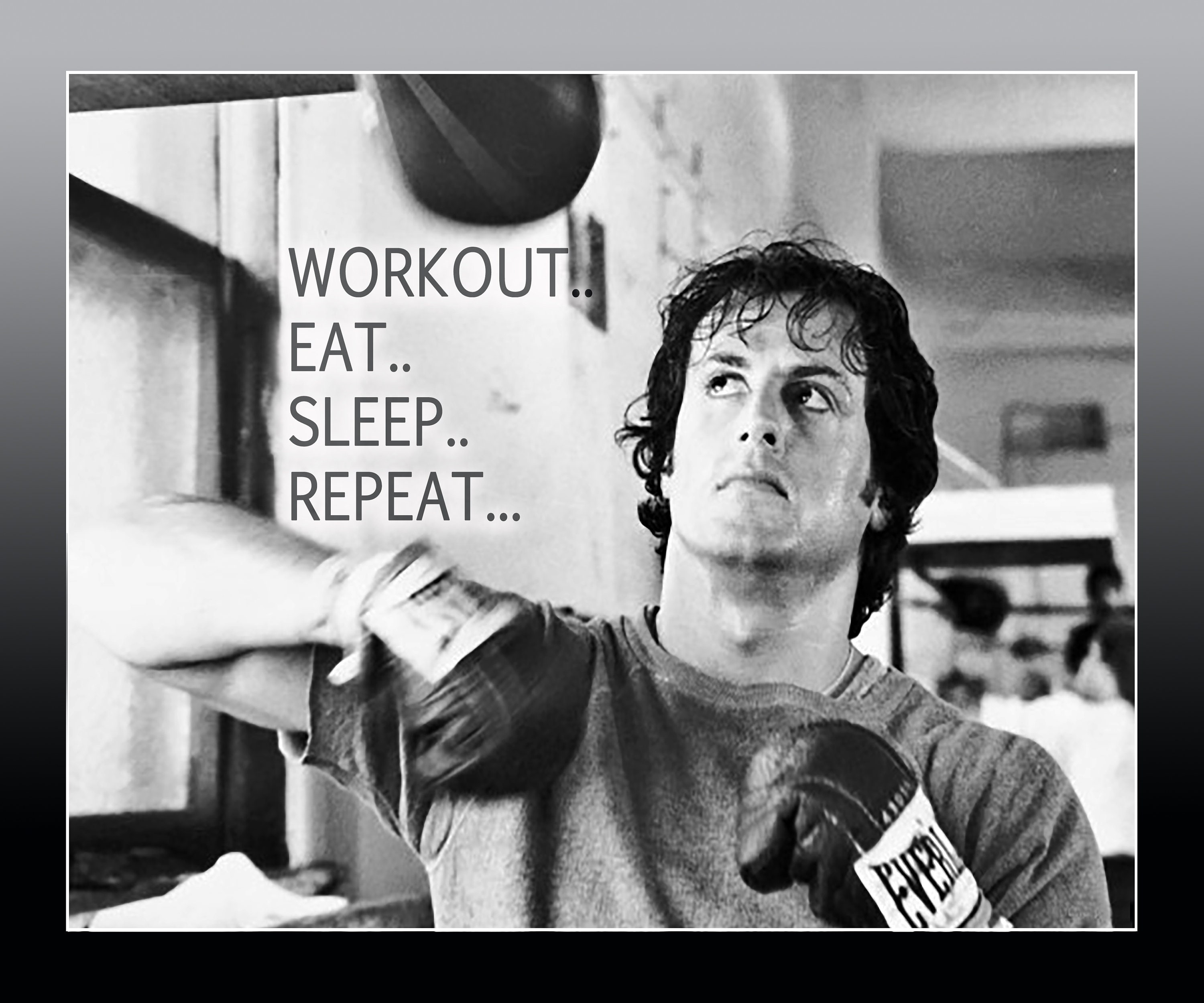 Rocky Balboa /workout/ Motivation/ Fitness/ Gym/ Canvas Art/ Poster ...