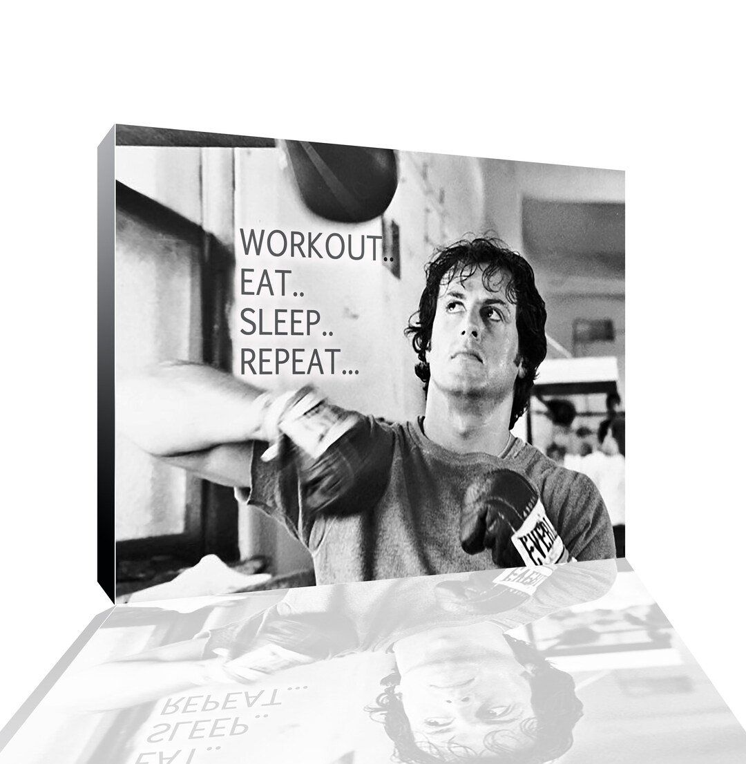Rocky Balboa /workout/ Motivation/ Fitness/ Gym/ Canvas Art/ Poster ...