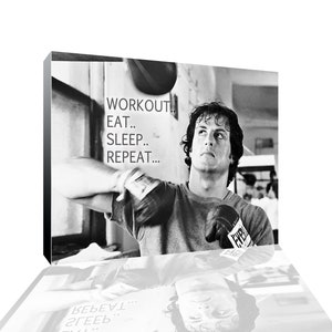 Rocky Balboa /workout/ Motivation/ Fitness/ Gym/ Canvas Art/ Poster ...