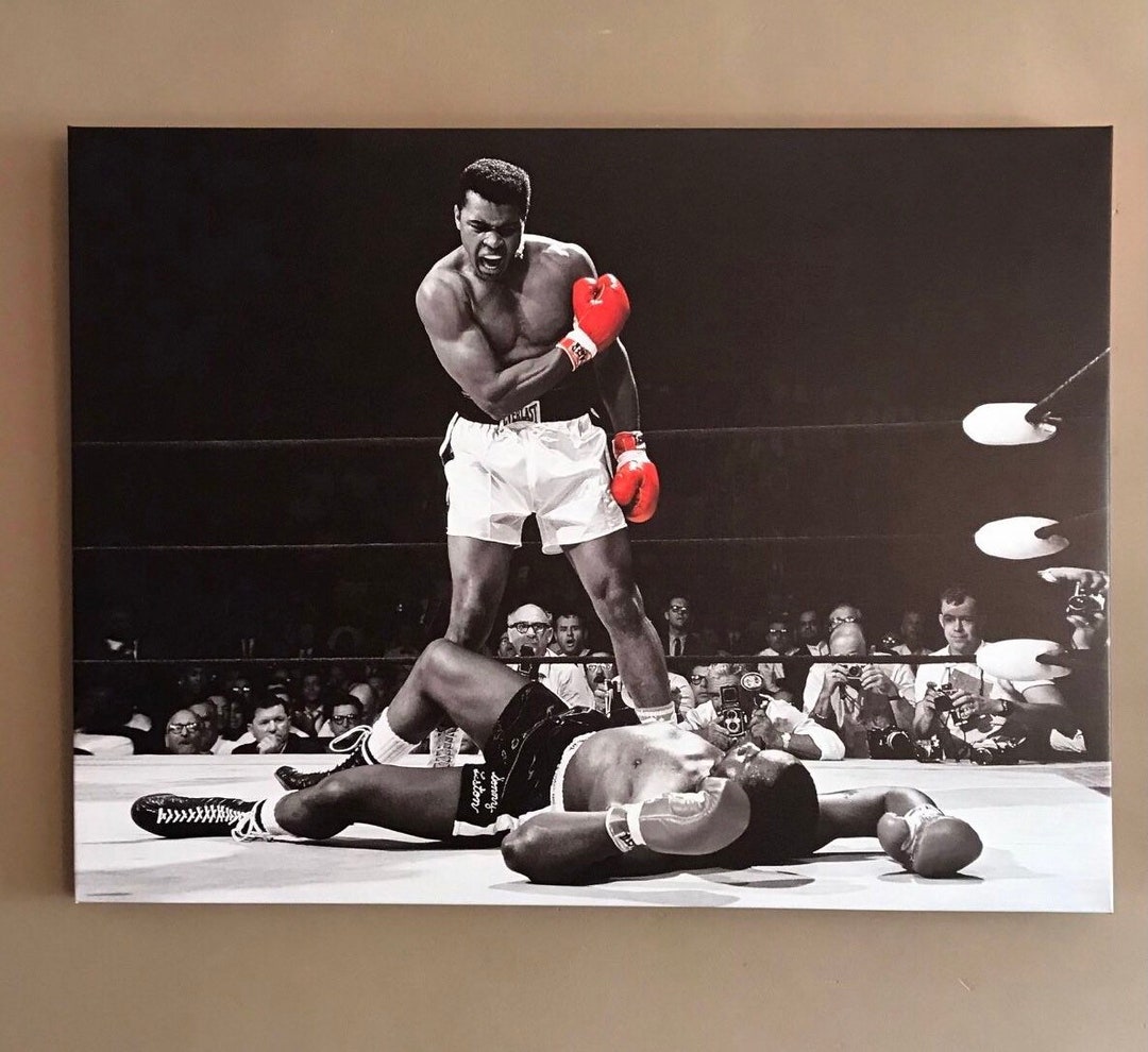 Muhammed Ali Vs Sonny Liston/boxing/ Canvas Art/ Boxing/poster/ Fitness ...