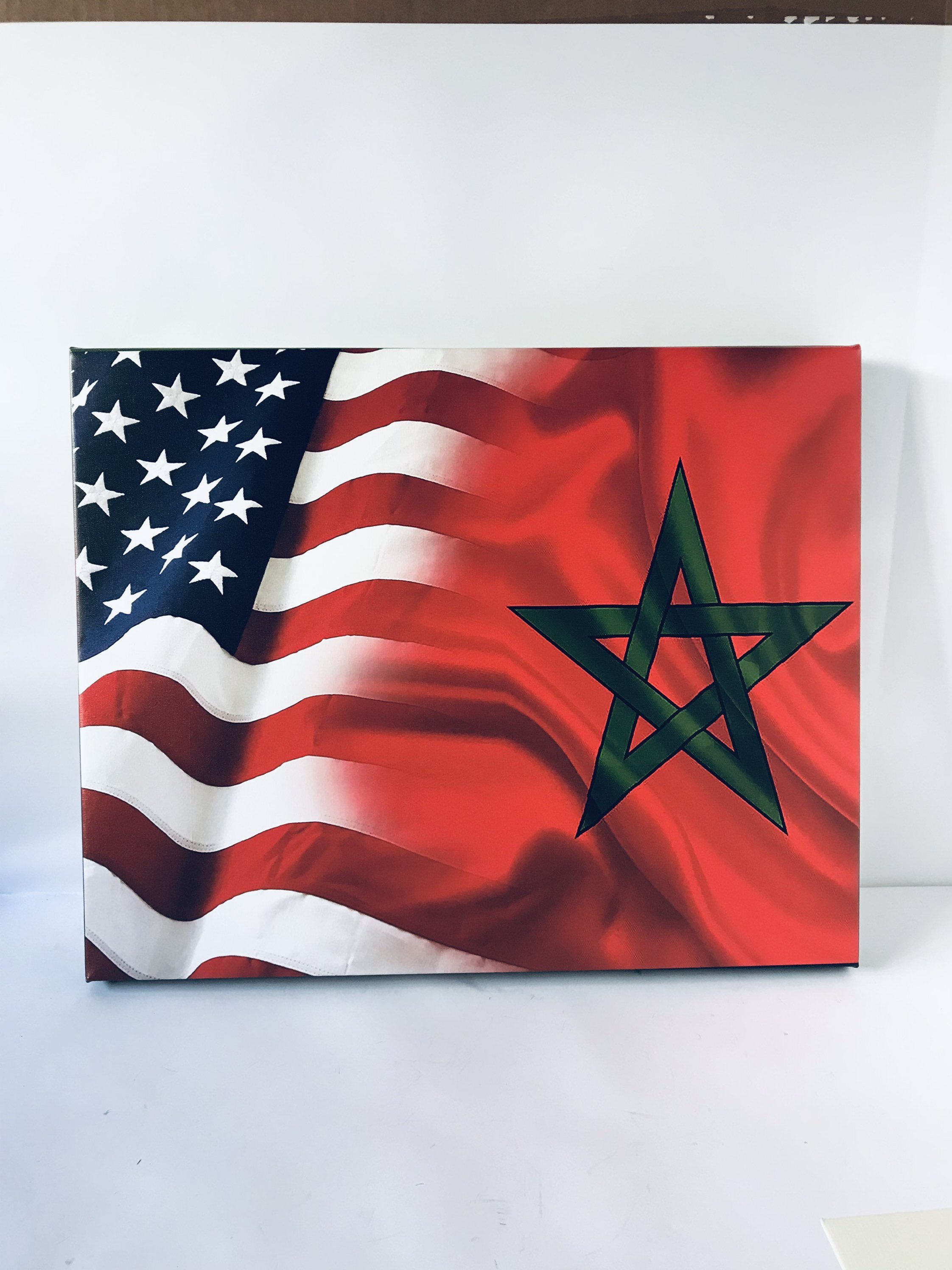 Moroccan Flag/ Moorish Descendant Flag / Morocco/ Canvas Art/ Poster ...