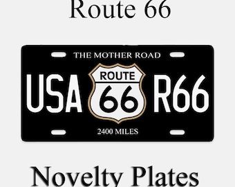 Route 66 License Plate Route 66 Plates Garage Signs for Men ...