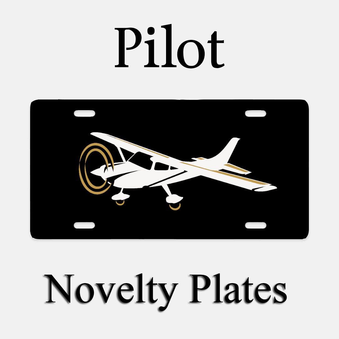 Pilot Cessna Airplane Aviation Silhouette License Plate - Etsy
