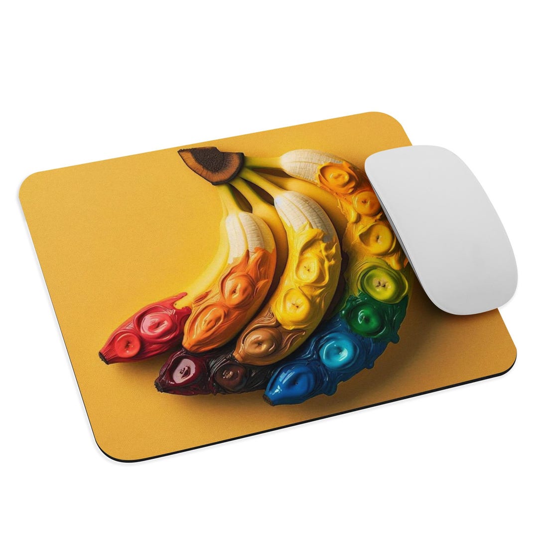 Banana Oil Painting Art Mouse Pad - Etsy