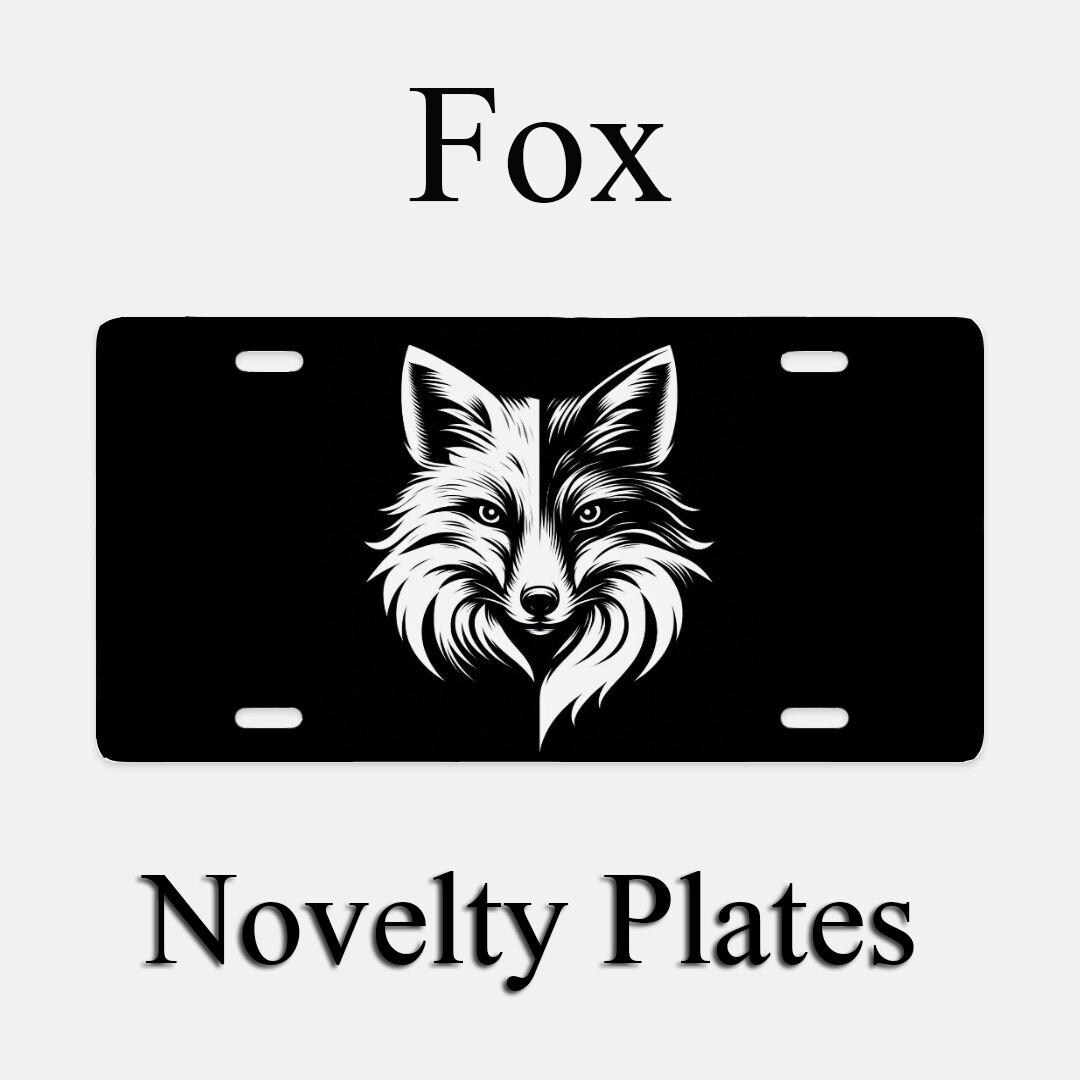 Fox Silhouette License Plate - Etsy