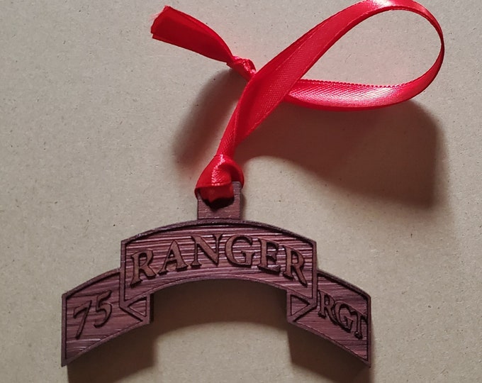 75th Ranger Regiment, Battalion, MIB Shoulder Patch Christmas Ornament ...