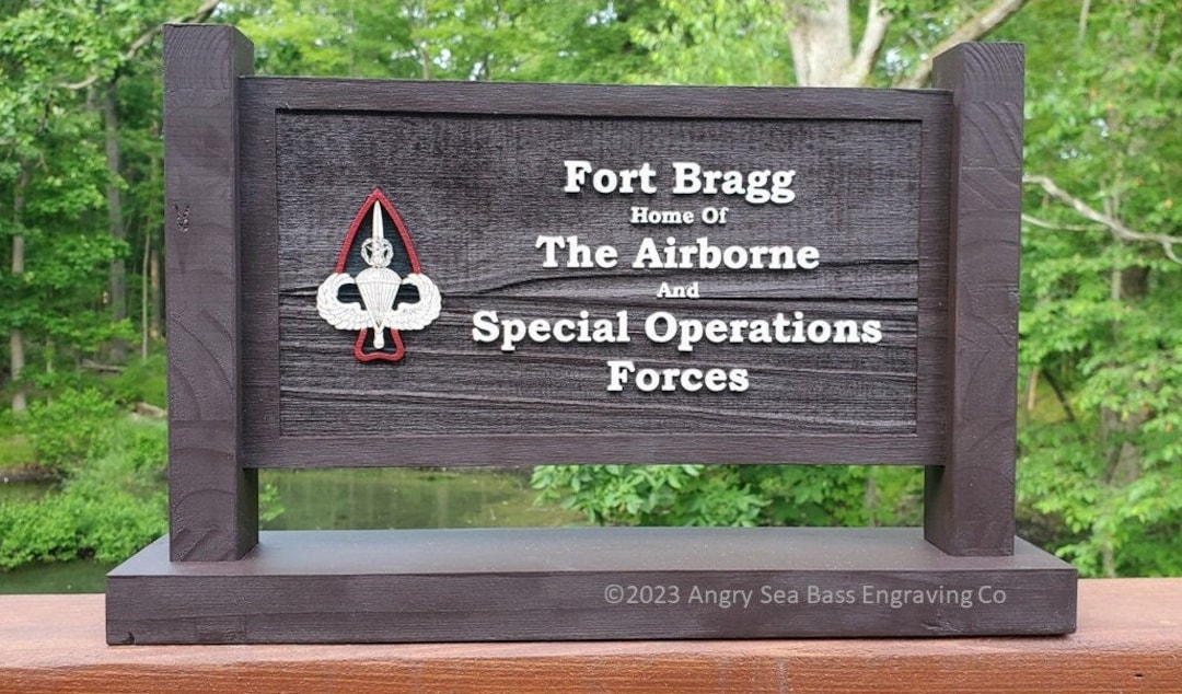 Fort Bragg Special Operations Desktop Sign - Etsy