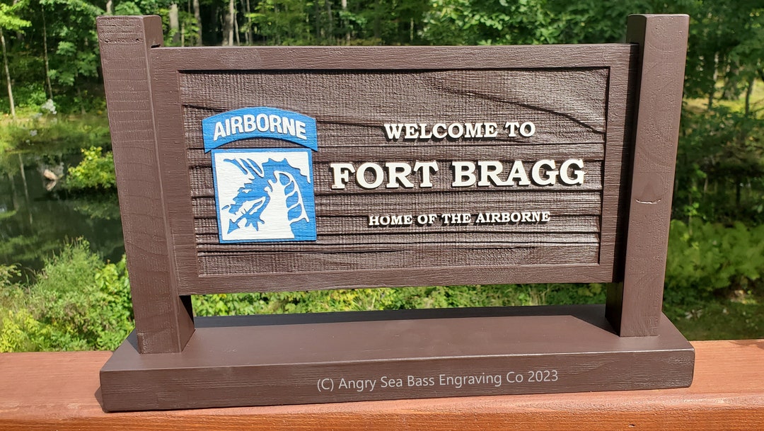 Fort Bragg 18th Airborne Corps Desktop Sign - Etsy