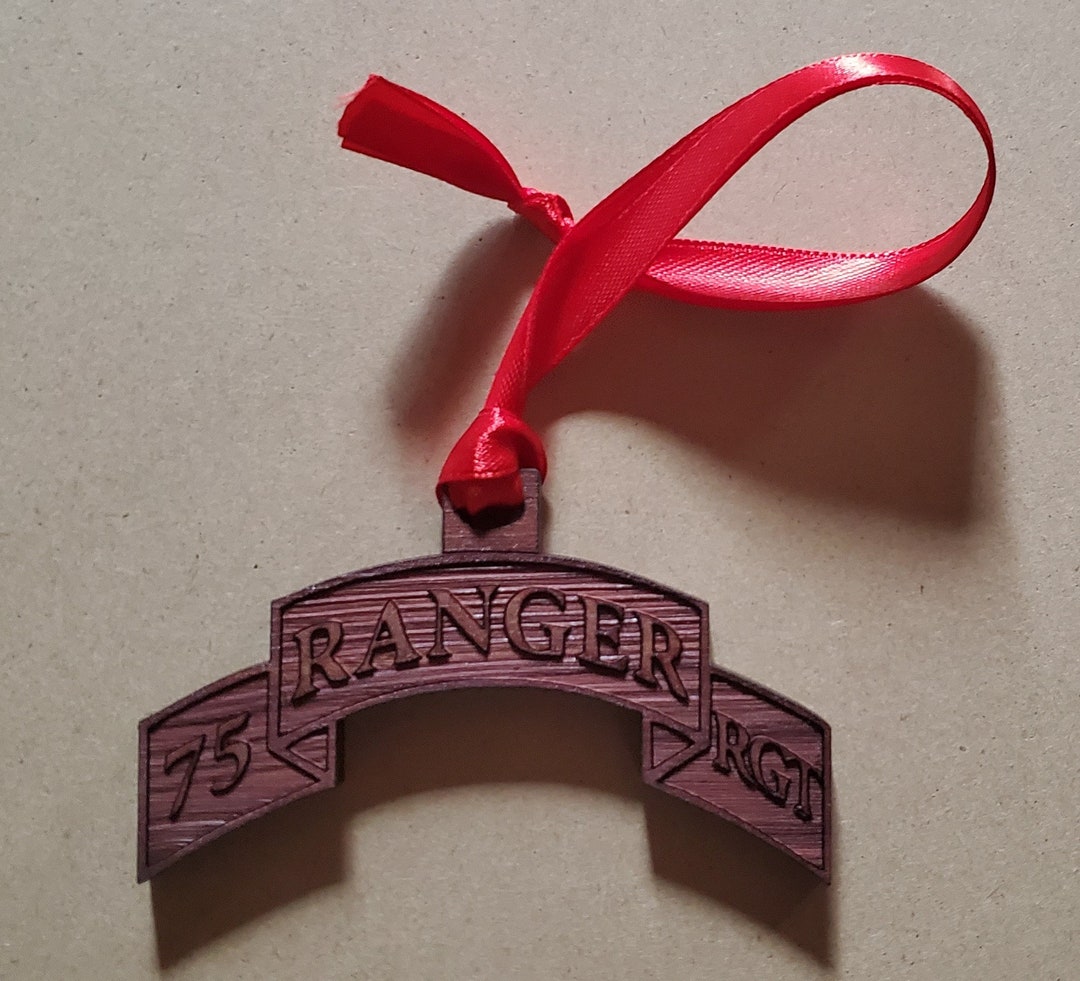 75th Ranger Regiment, Battalion, MIB Shoulder Patch Christmas Ornament ...