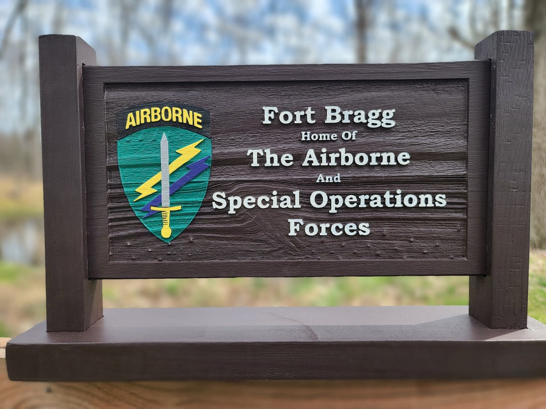 Fort Bragg Civil Affairs Psychological Operations Desktop Sign - Etsy