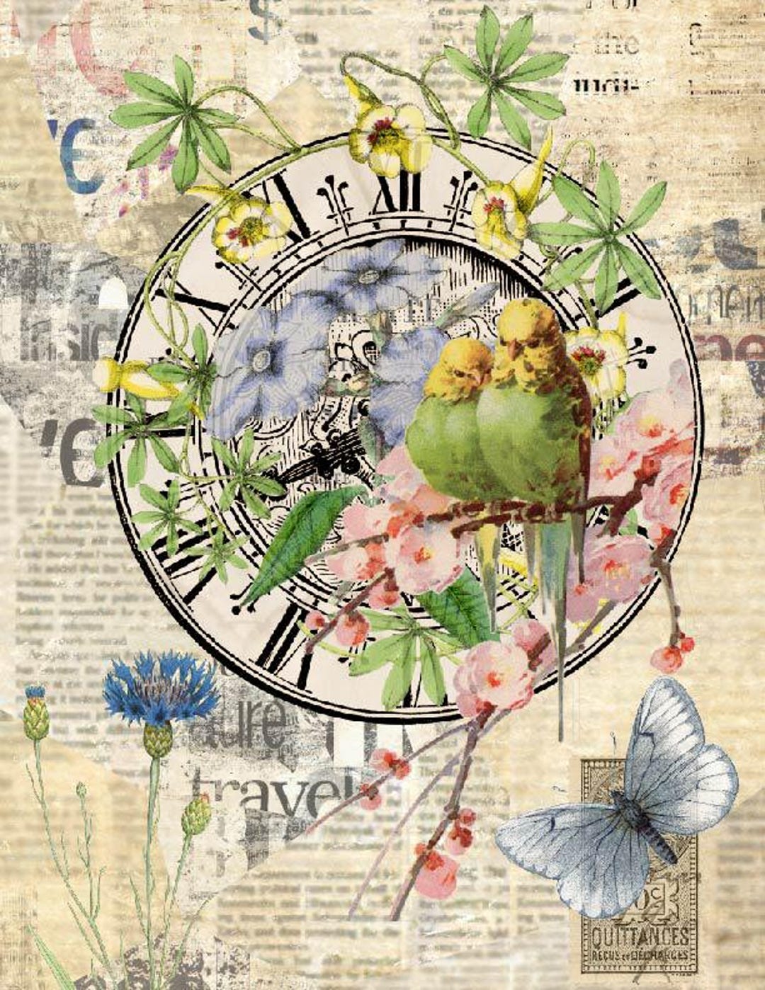 Birds of Time Printable Instant Download - Etsy