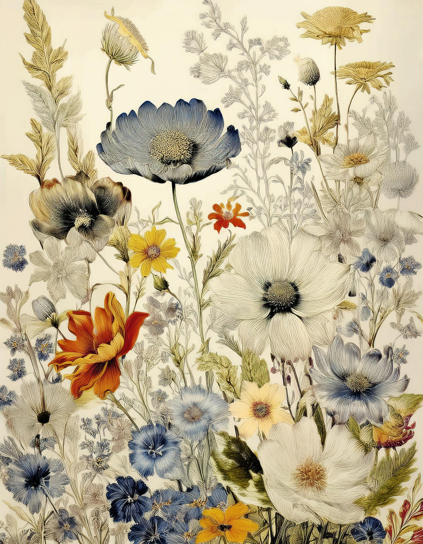 10 Floral Spring Summer Flowers High Quality Printable Images - Clipart ...