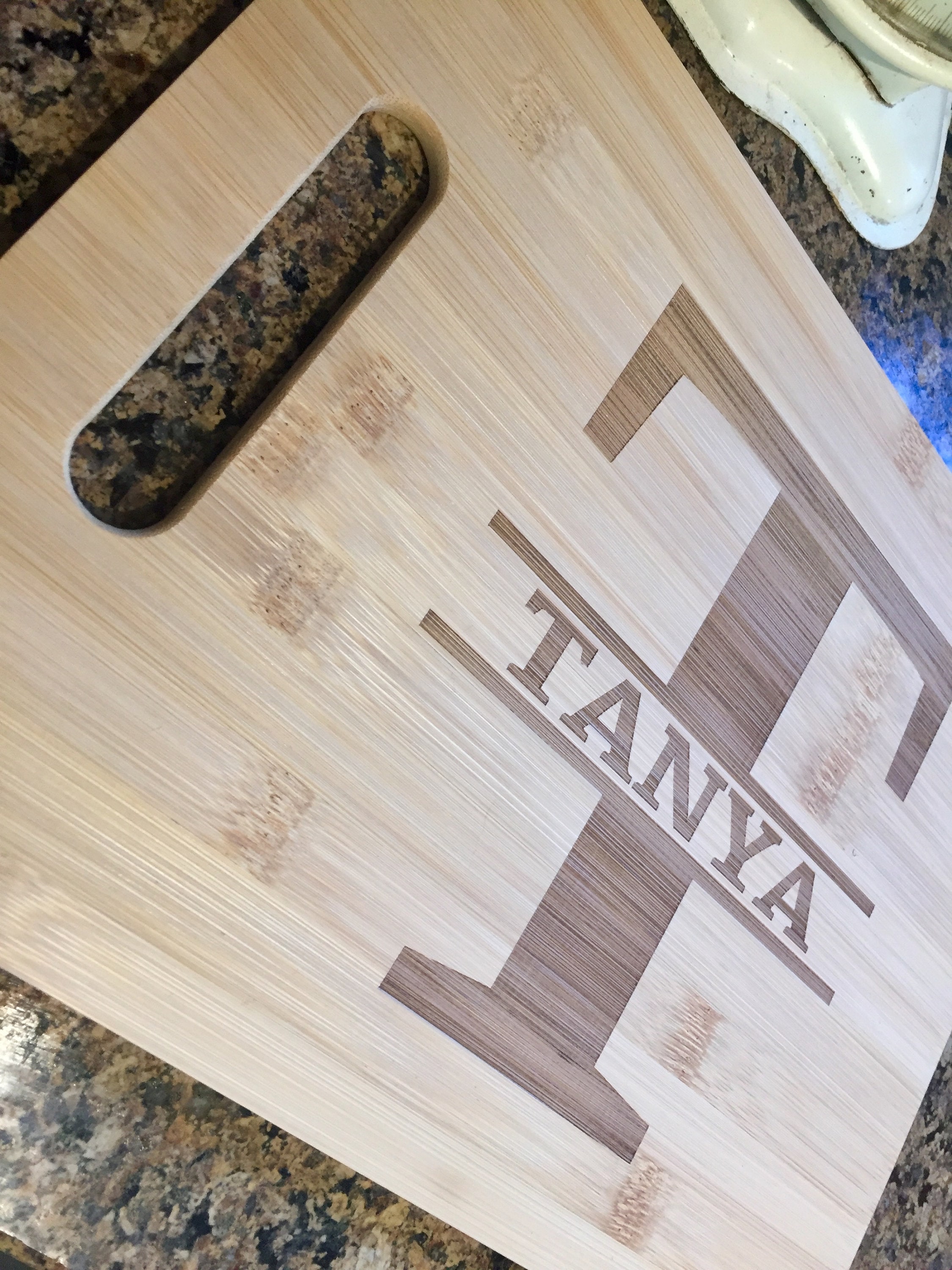 Personalized Bamboo Cutting Board Laser Engraved - Etsy UK