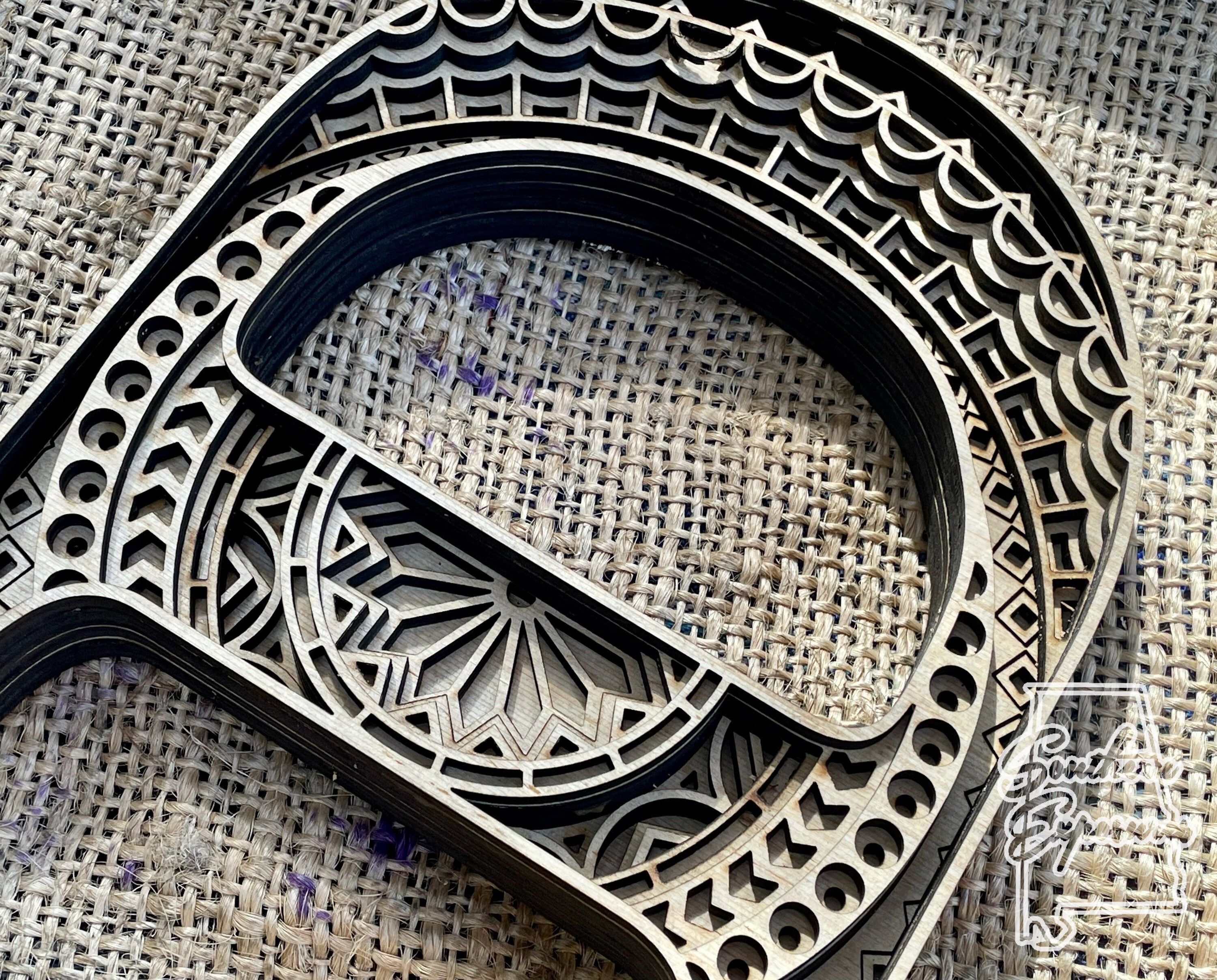 Multi-layered Wood Monogram-3D Layered Letters-Wall Decor-Home | Etsy