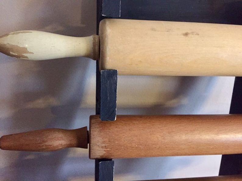 Multiple Rolling Pin Rack Wooden Rolling Pin Shelf Rolling | Etsy