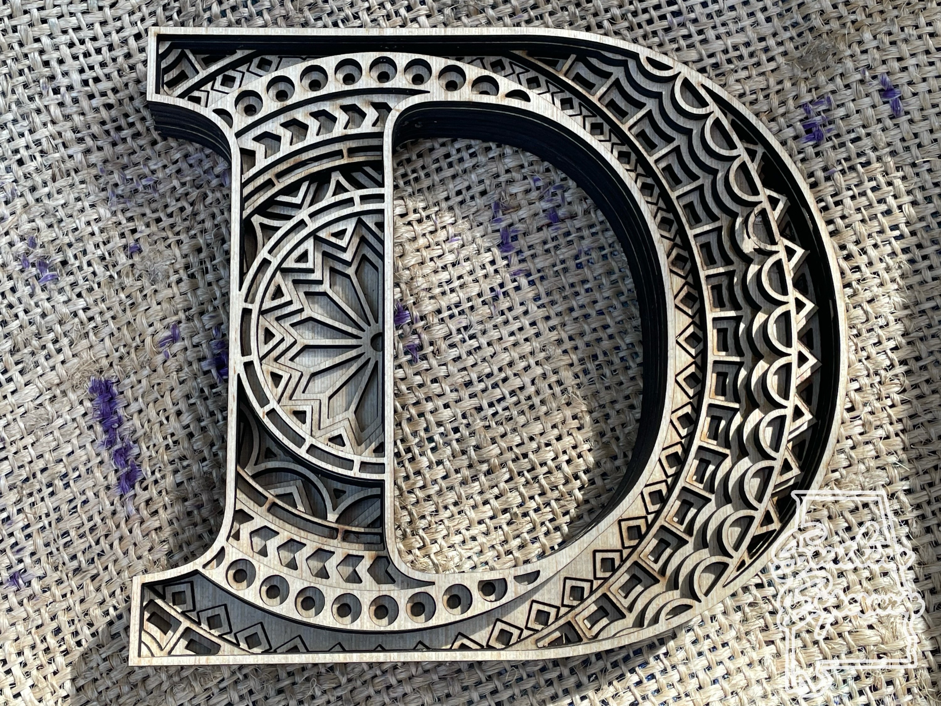 Multi-layered Wood Monogram-3d Layered Letters-wall Decor-home - Etsy