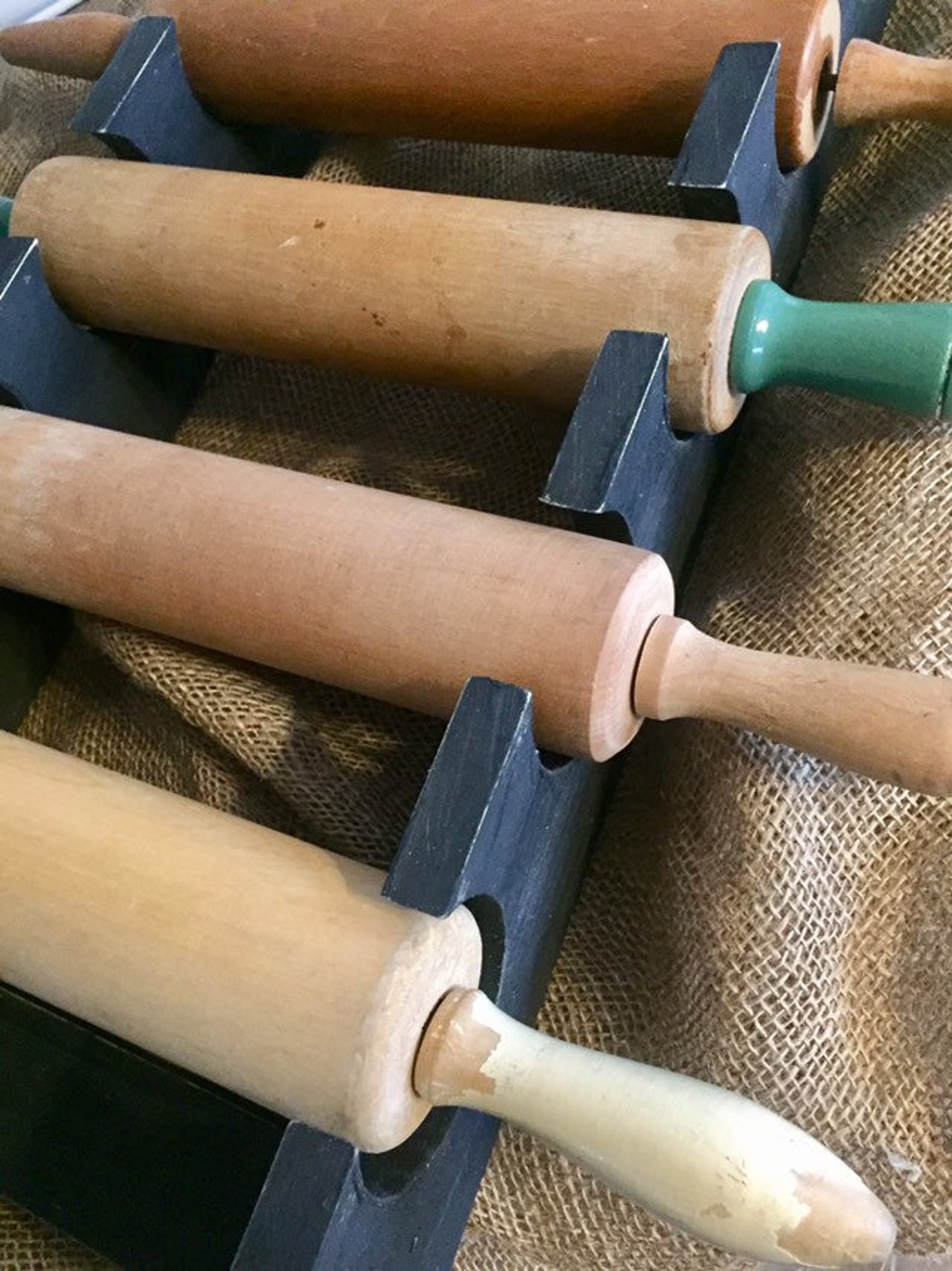 Multiple Rolling Pin Rack Wooden Rolling Pin Shelf Rolling - Etsy