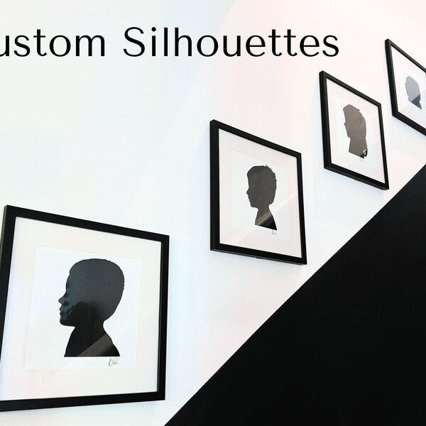 Silhouette Portrait - Etsy