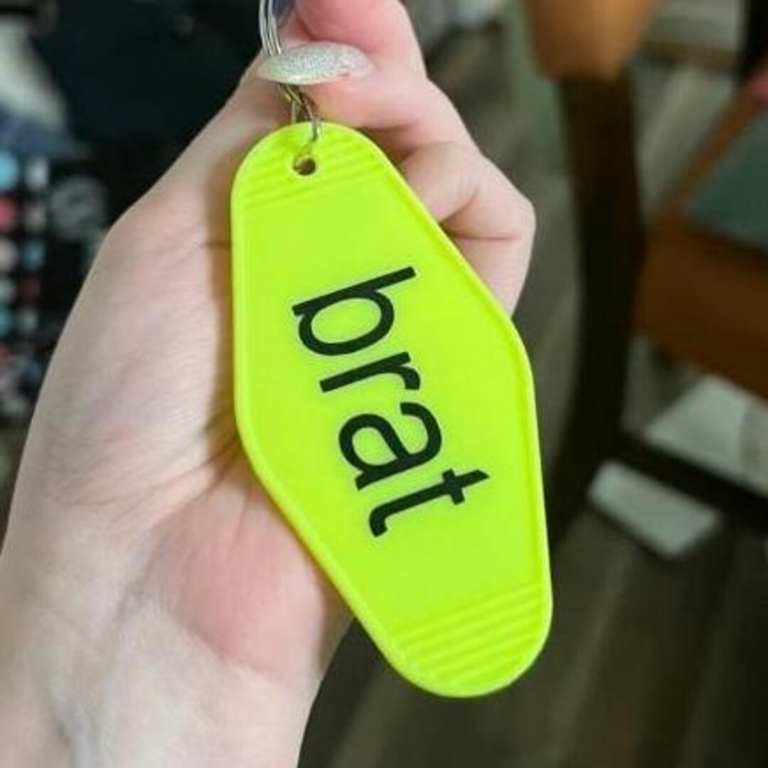 Motel Retro Charli XCX Brat Keychain - Etsy