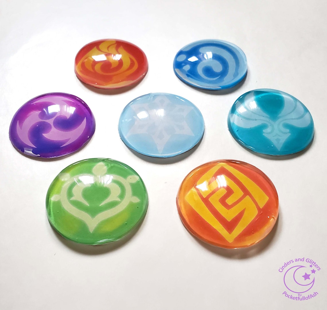Genshin Impact Element Vision Gem - Etsy