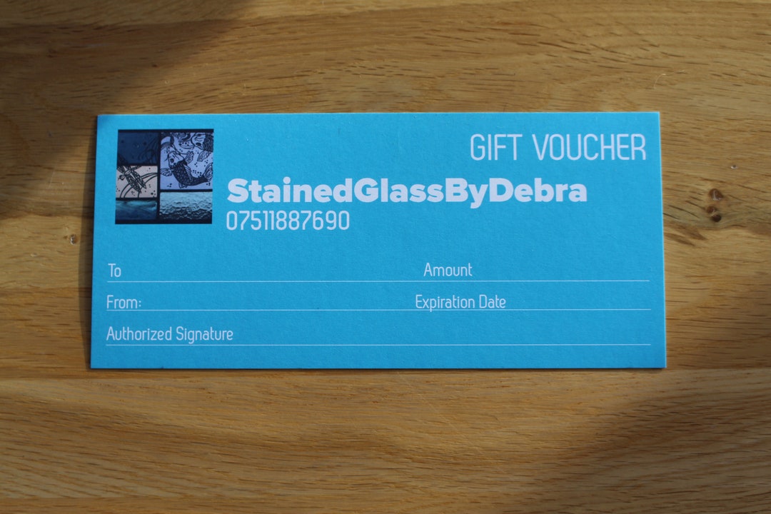 Stained Glass Art Gift Voucher | Handmade by Debra - Etsy