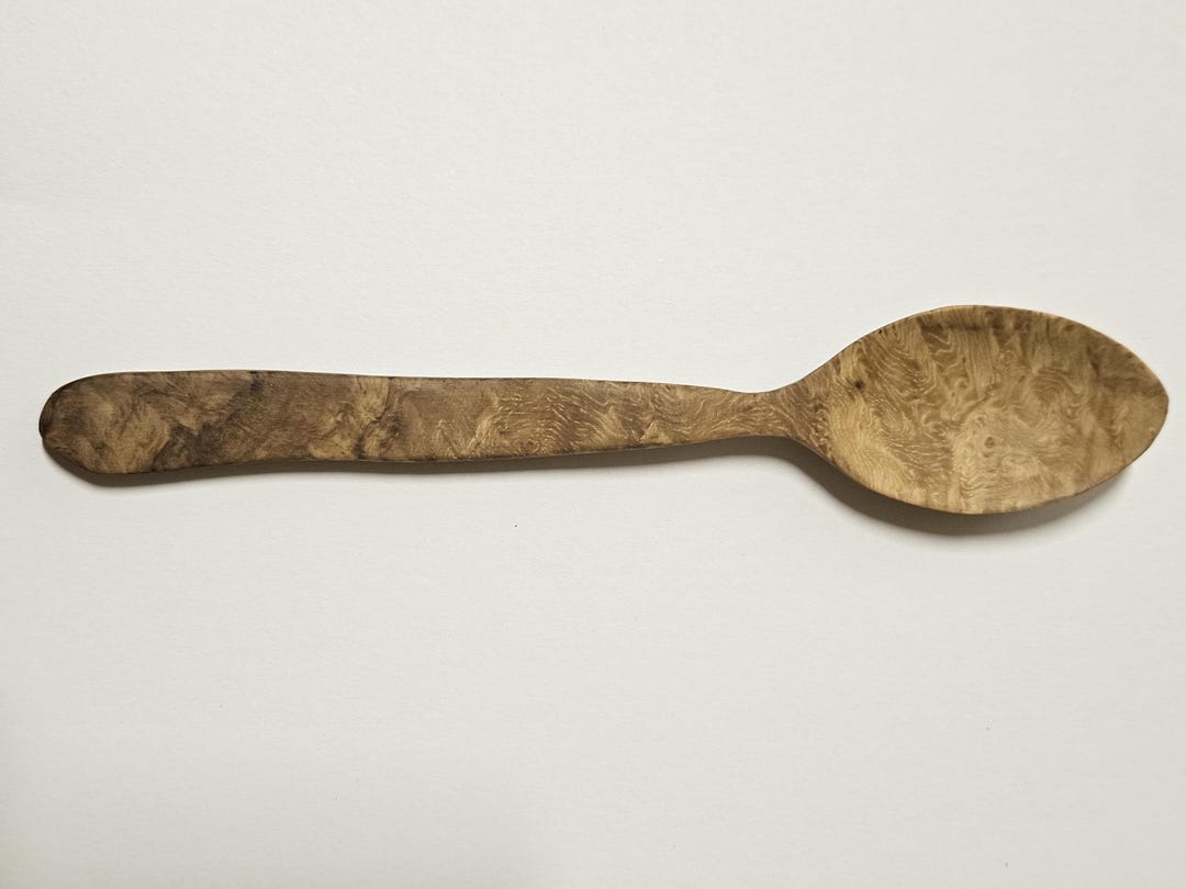 Hand Crafted Curly/marbled Oak Spoon - Etsy