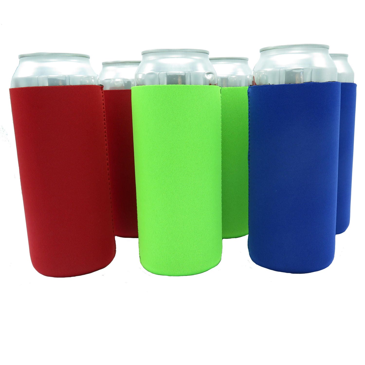 Tall Boy Beer Can Sleeves Set Of 6 24 Oz Collapsible Etsy