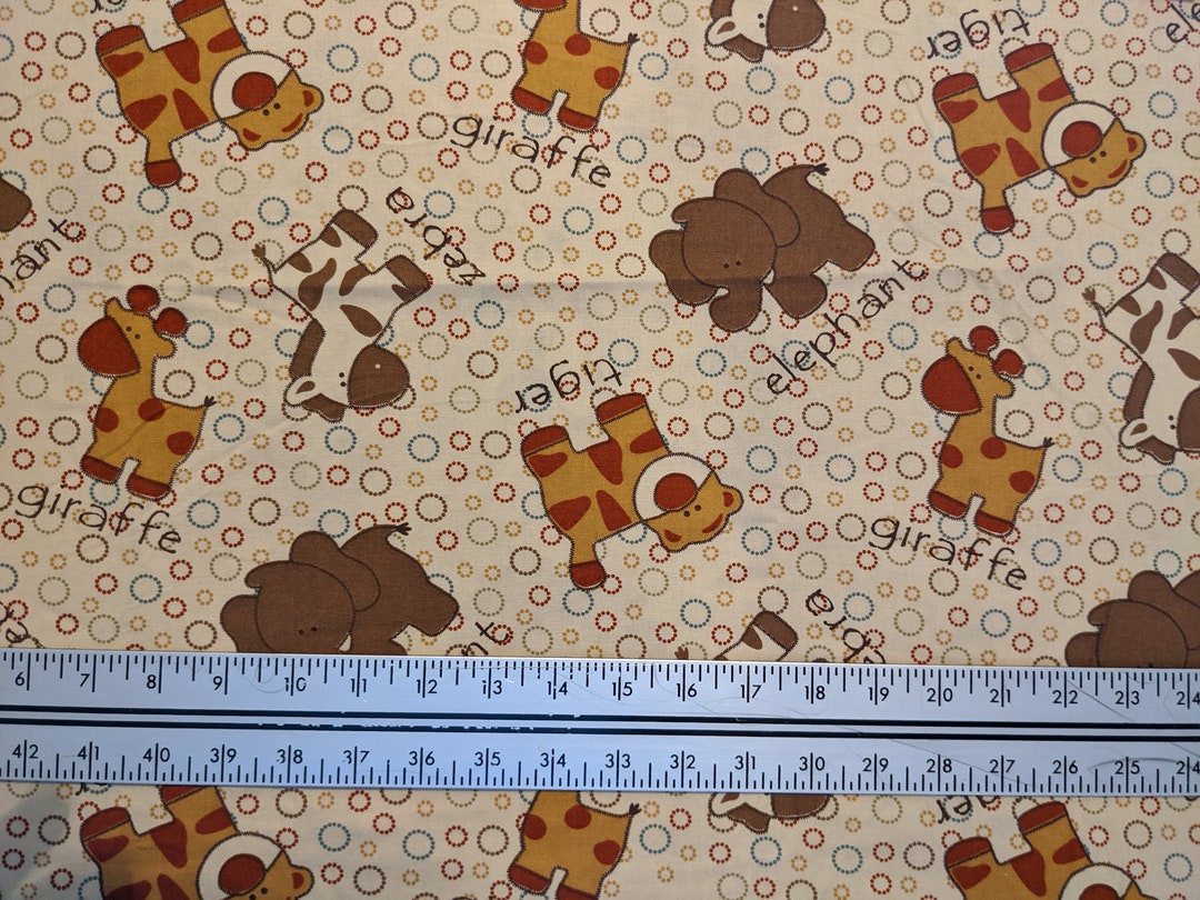 Zoo Animals, Rich Loom, Cotton Fabric, Animals - Etsy