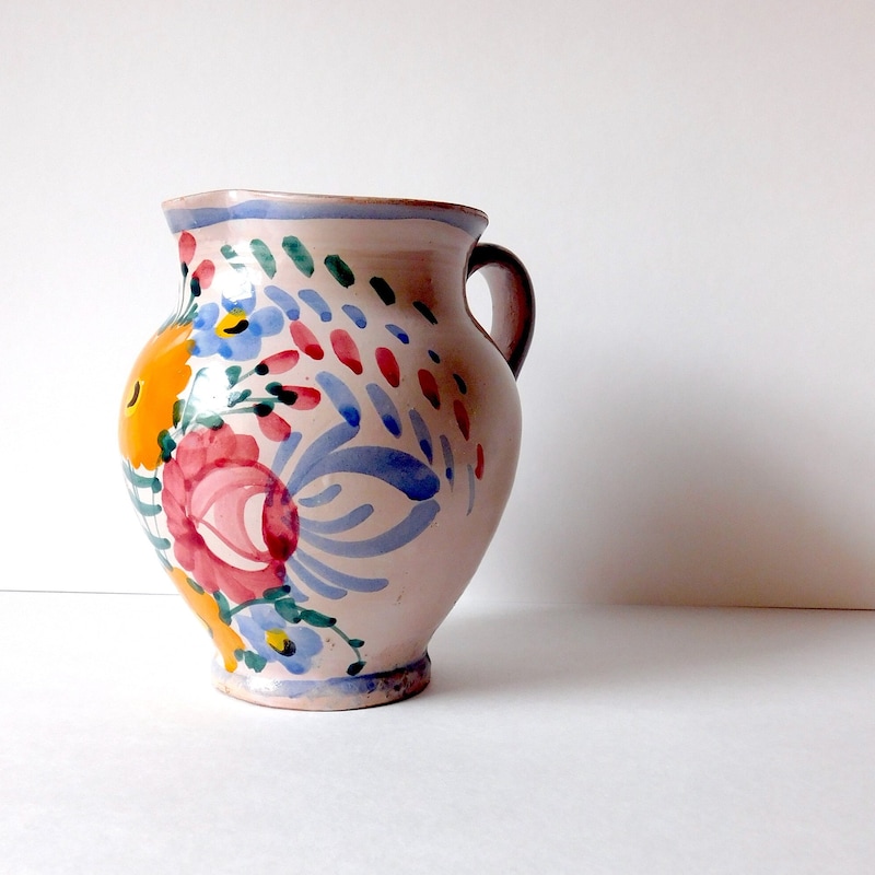 Hand Painted Pitcher - Etsy