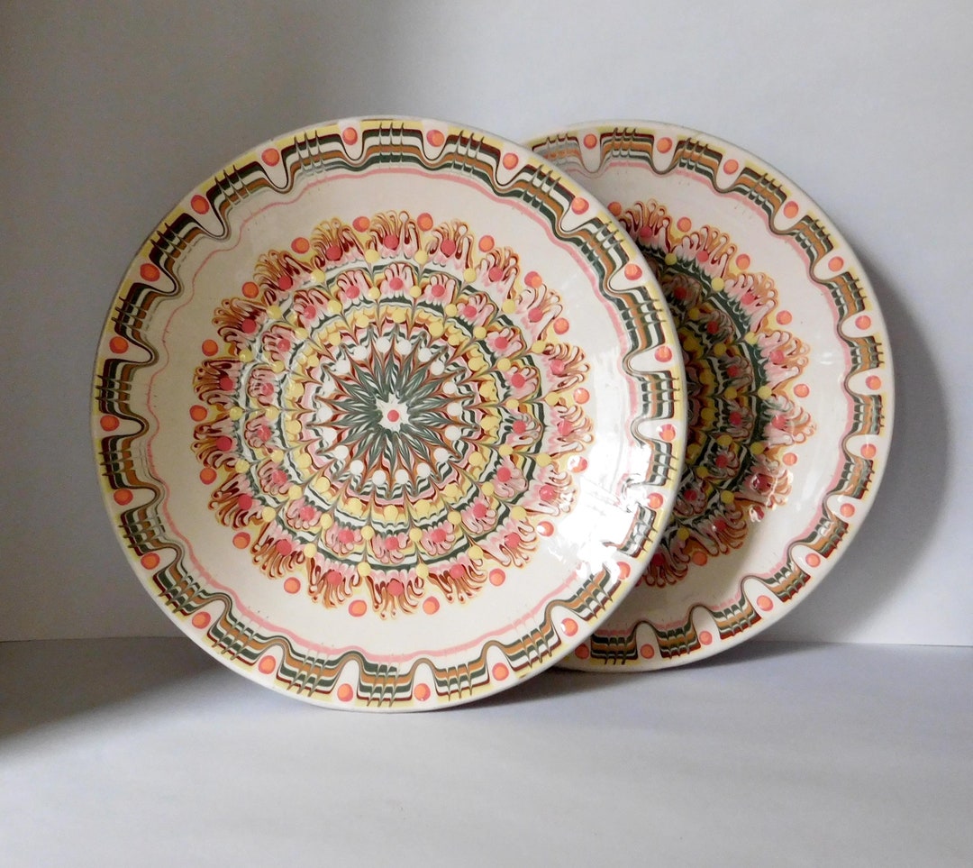 Troyan Pottery Plates, Set of 2 - Etsy