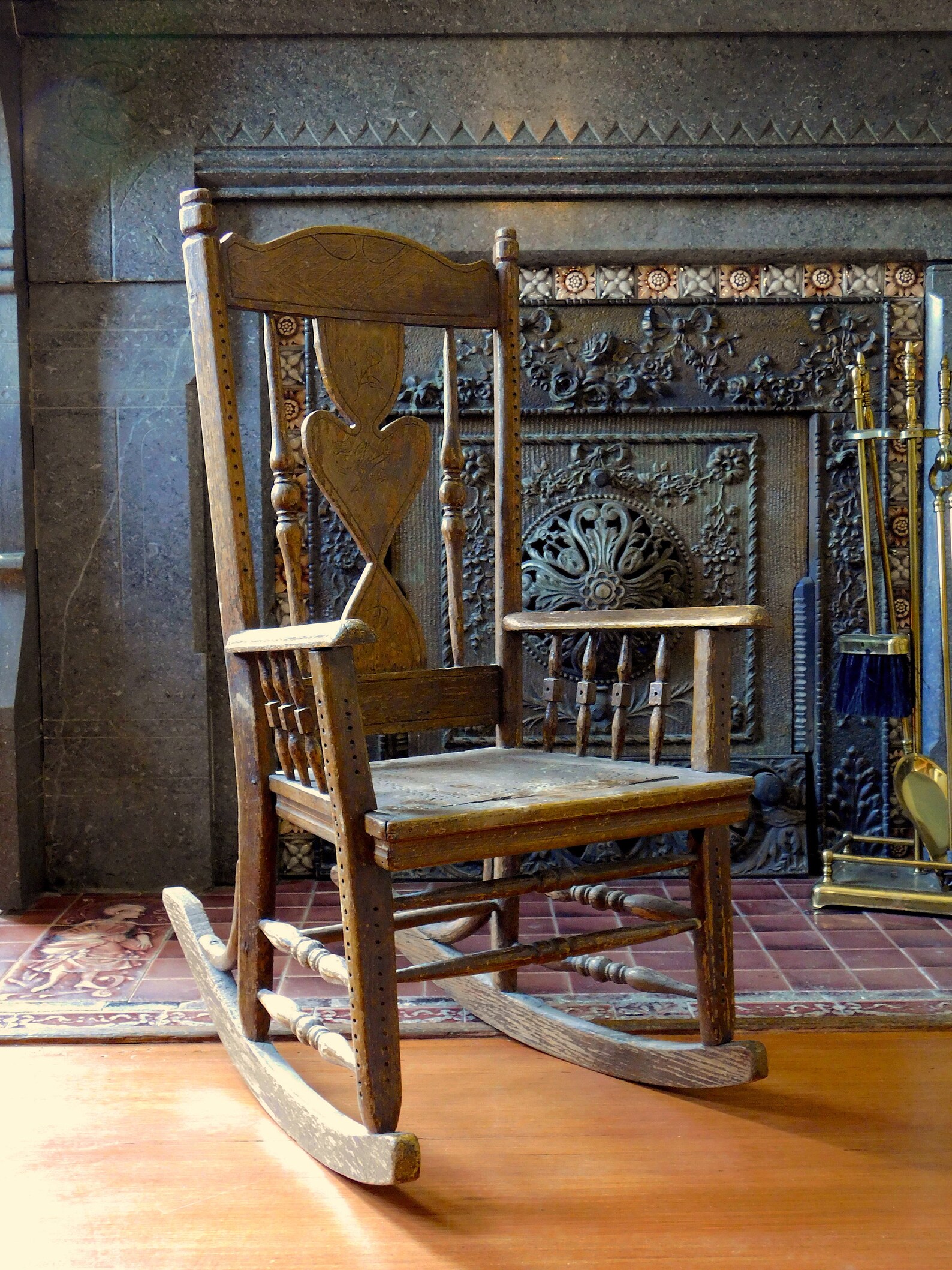 Childs Rustic Hand Carved Rocking Chair - Etsy