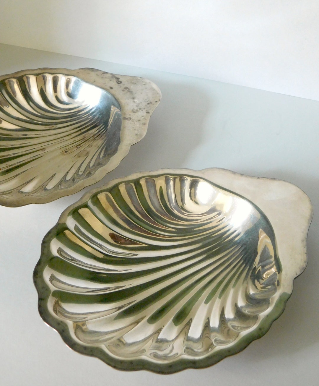 Silver Plate Clam Shell Dish by Oneida, Set of 2 - Etsy