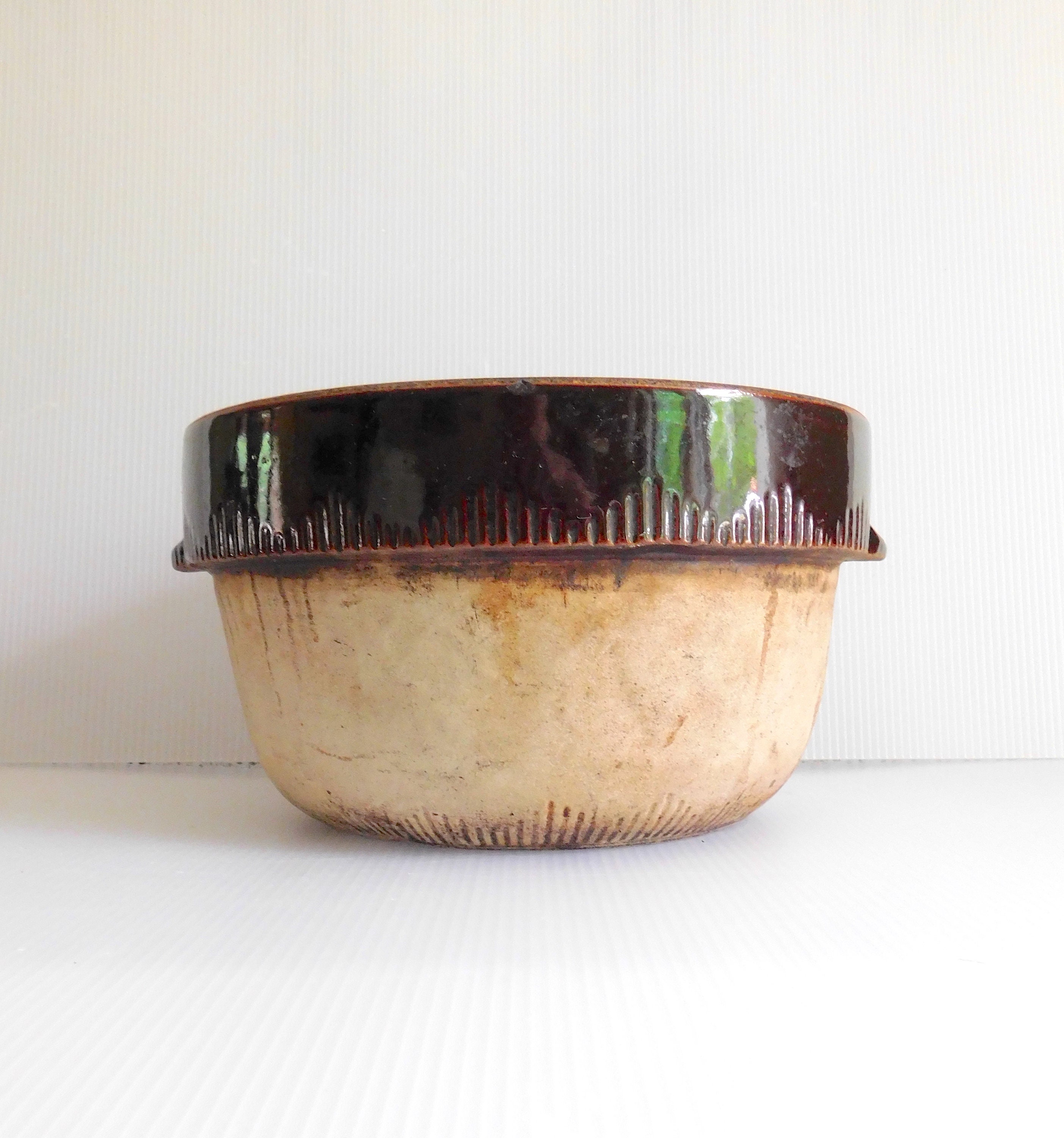 Antique Stoneware Bakeware Bowl - Etsy