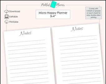 Micro Happy Notes - Etsy