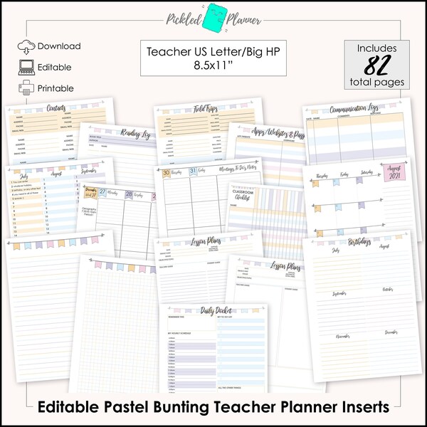 Happy Planner Homeschool Printable - Etsy