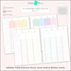 Editable Bright Rainbow Notes Printables 4.125x9.25 Skinny Classic ...