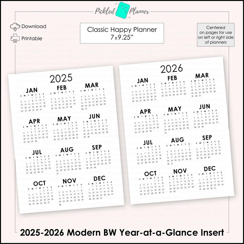 Happy Planner Insert - Etsy